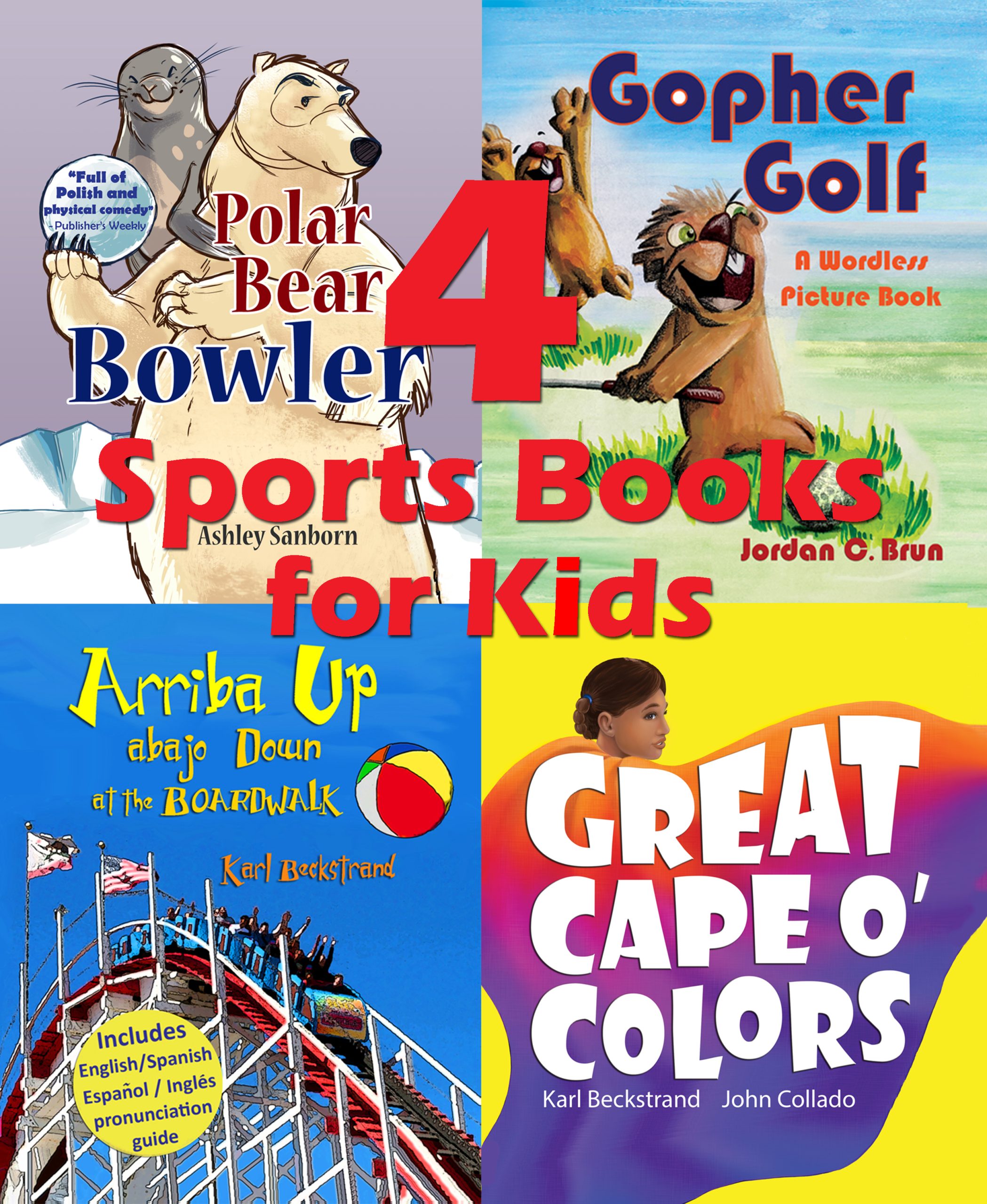 4 Sports Books for Kids: Illustrated for Beginning Readers - Snickslist