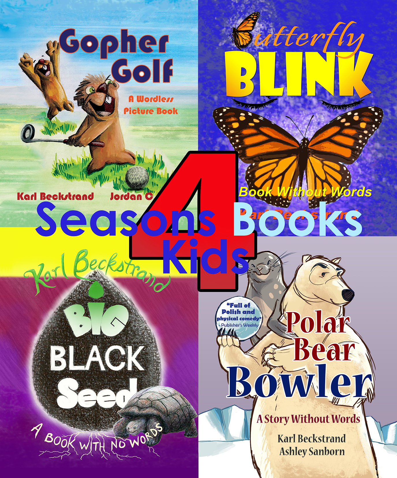 4 Seasons Books for Kids: A Wordless Collection for Beginning Readers ...